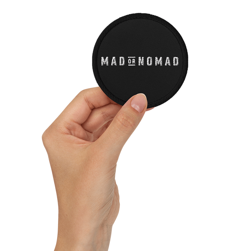 Embroidered Patch (Black) | Mad or Nomad Shop